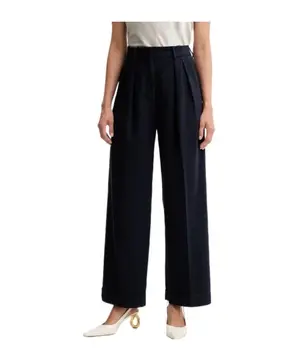 FORTE_FORTE Pleated Wide-leg Trousers