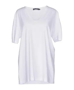 Dolce & Gabbana Solid Color T-shirts - White
