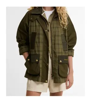 Barbour Plaid Long Sleeve Casual Jacket