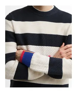 Barbour X Paul Smith Striped Textured Sweater