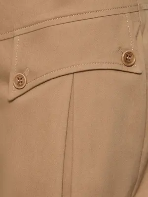 Alberta Ferretti Cotton Gabardine Balloon Pants
