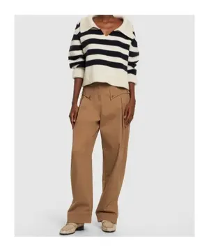 Alberta Ferretti Cotton Gabardine Balloon Pants