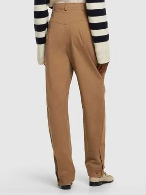Alberta Ferretti Cotton Gabardine Balloon Pants