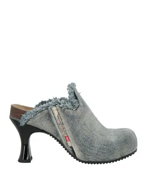 DIESEL® Cowboy Mules With High Heel - Blue