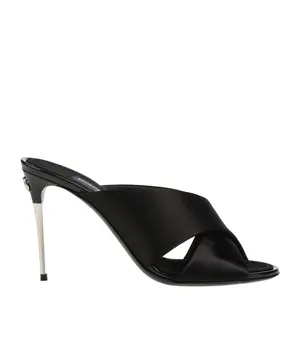 Dolce & Gabbana Solid Color Sandals - Black