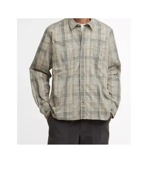 Barbour Maxwell Checked Patch Long-sleeved Relaxed Shirt
