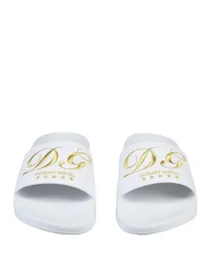 Dolce & Gabbana Embroidered Logo Slides