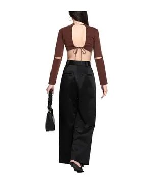 Jacquemus Solid Color Crop Tops