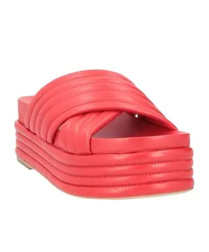Farm Rio Simple Leather Sandals - Red