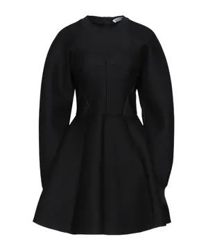 Dolce & Gabbana Long Sleeve Zippered Dress - Black