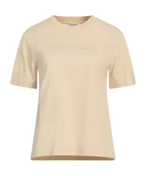 Burberry Solid-color Short-sleeved Crew Neck T-shirt - Beige