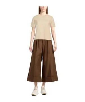 Burberry Solid-color Short-sleeved Crew Neck T-shirt