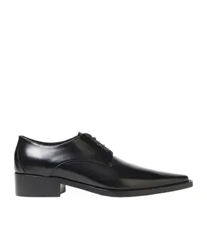 Dolce & Gabbana Solid Color Laced Shoes - Black