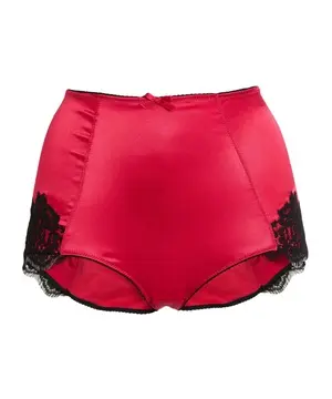 Dolce & Gabbana Lace High-waisted Briefs - Red