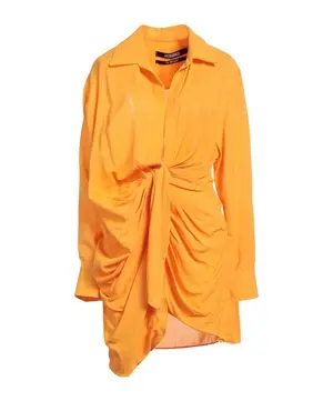 Jacquemus Draped Shirt Dress - Orange