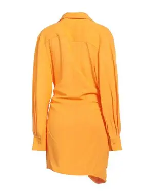 Jacquemus Draped Shirt Dress - Orange