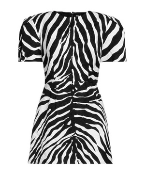 Dolce & Gabbana Color Block Jacquard Dress - Black