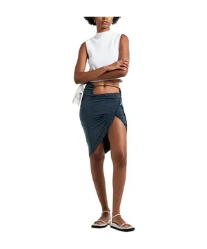 Jacquemus Asymmetrical Slit Skirt
