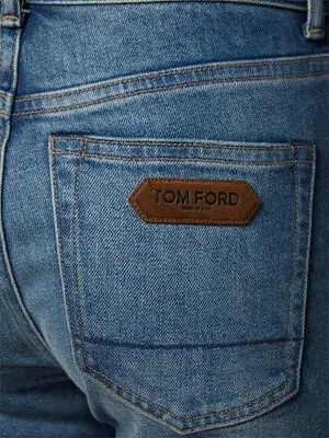 TOM FORD Japanese Stonewashed Denim Flared Jeans