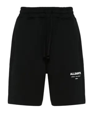ALLSAINTS Undergound Cotton Track Shorts - Black