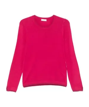 Liu Jo Ribbed Trim Crewneck Jumper - Red