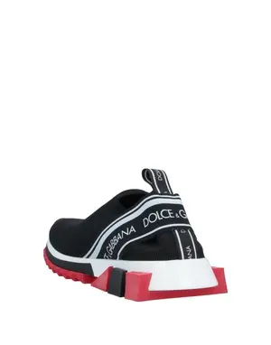 Dolce & Gabbana Printed Knit Low-top Sneakers - Black