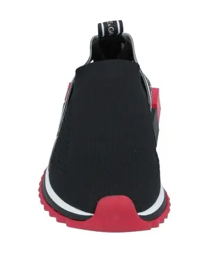 Dolce & Gabbana Printed Knit Low-top Sneakers - Black