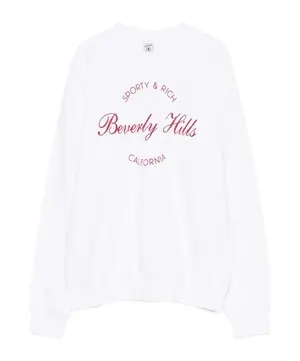 SPORTY  RICH Sporty & Rich Beverly Hills Crewneck Sweatshirt