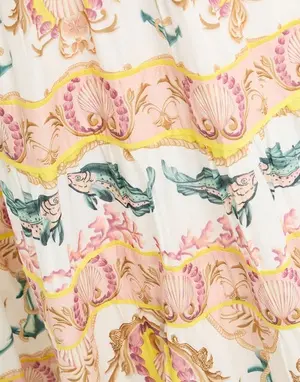 Farm Rio Sleeveless V-neck Printed Dress