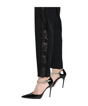 Dolce & Gabbana Solid-color Wool Trousers