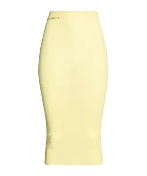 Jacquemus Solid-colored Knit Midi Skirt - Yellow
