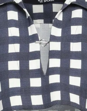 Jacquemus Checked Cropped Woven Top