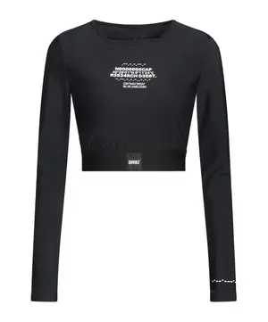 Dolce & Gabbana Long Sleeve Printed Cropped T-shirt