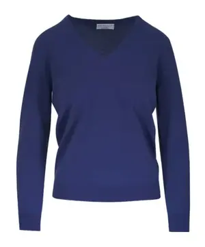 Brunello Cucinelli Long Sleeve V-neck T-shirt