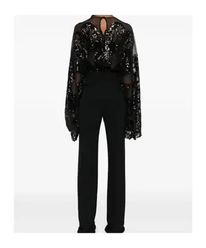 Norma Kamali Sequin Embellished Bodysuit