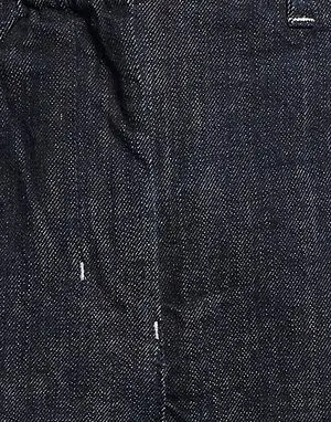 Jacquemus Dark Wash Straight Leg Jeans With Embroidered Logo