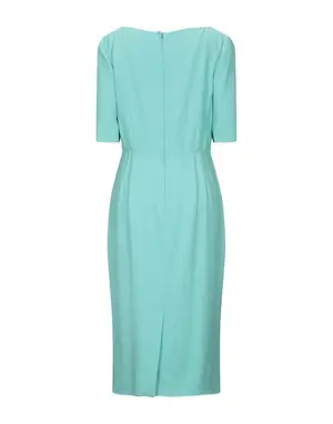 Dolce & Gabbana Midi Dress With Round Neck And Short Sleeves