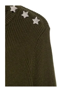 Zadig&Voltaire Ribbed Knit Sweater With Rhinestone Embellishments