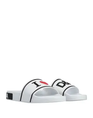 Dolce & Gabbana Letter Print Slides