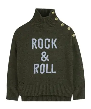 Zadig&Voltaire High-neck Button Detail Sweater