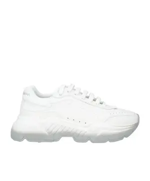 Dolce & Gabbana Solid Color Sneakers - White