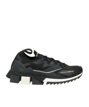 Dolce & Gabbana Solid Color Sneakers - Black
