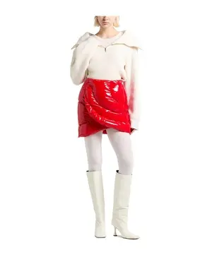 Dolce & Gabbana Quilted Patent-effect Mini Skirt