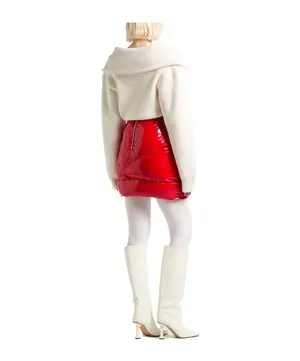 Dolce & Gabbana Quilted Patent-effect Mini Skirt