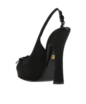 Dolce & Gabbana Satin Bowdecorated Highheels