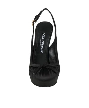 Dolce & Gabbana Satin Bowdecorated Highheels
