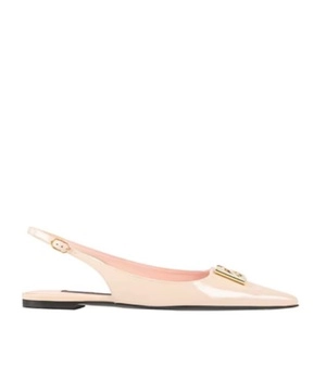 Dolce & Gabbana Pointed Toe Patent Leather Ballet Flats