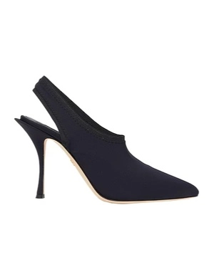 Dolce & Gabbana Solidcolor Knit Highheels - Black