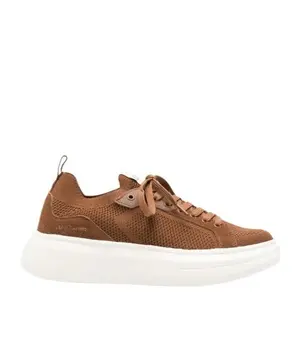 Liu Jo Round Toe Lace-up Platform Sneakers - Brown