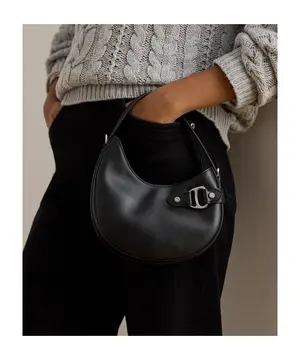 Ralph Lauren Tasha Small Shoulder Bag By - Black